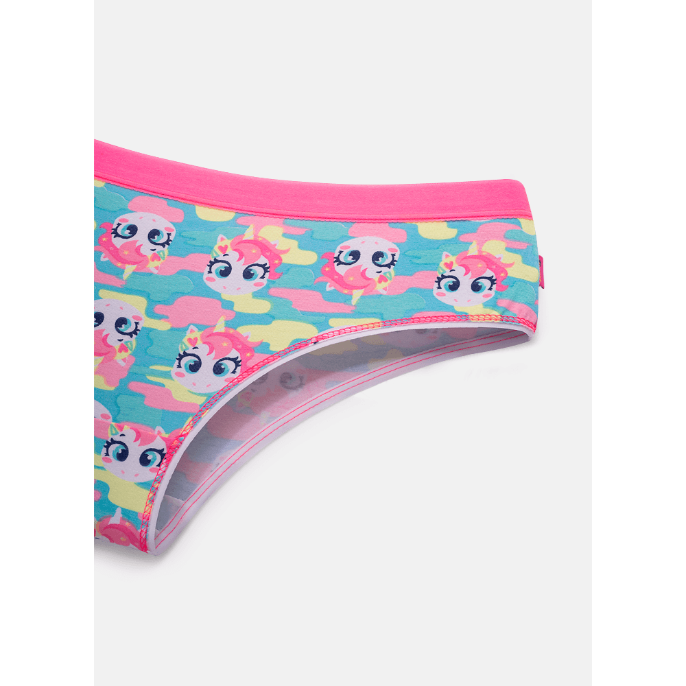 Calcinha Boneca Feminina Unicórnio Colorful - puket